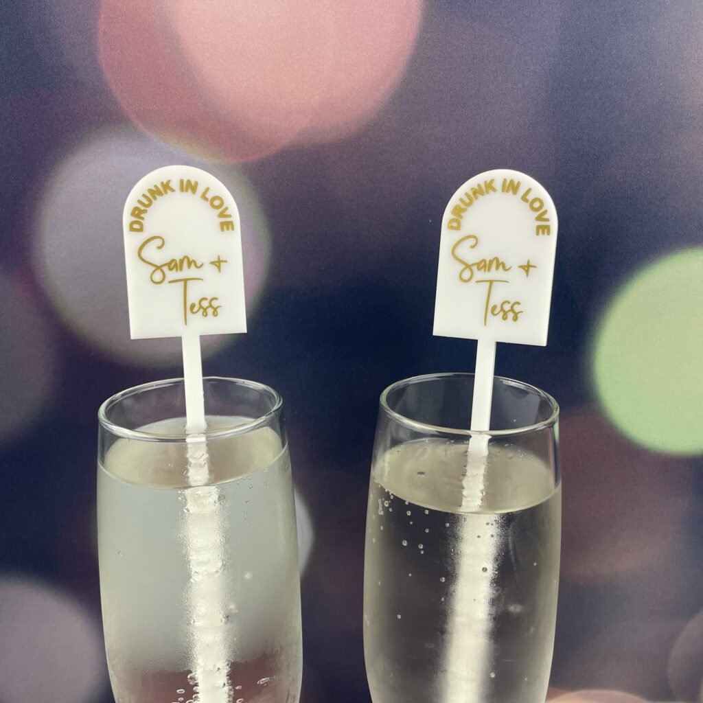 Create Custom Wedding Drink Stirrers – Modern DIY Bride