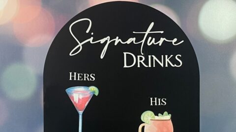 Create the Perfect Signature Drink Sign – Modern DIY Bride