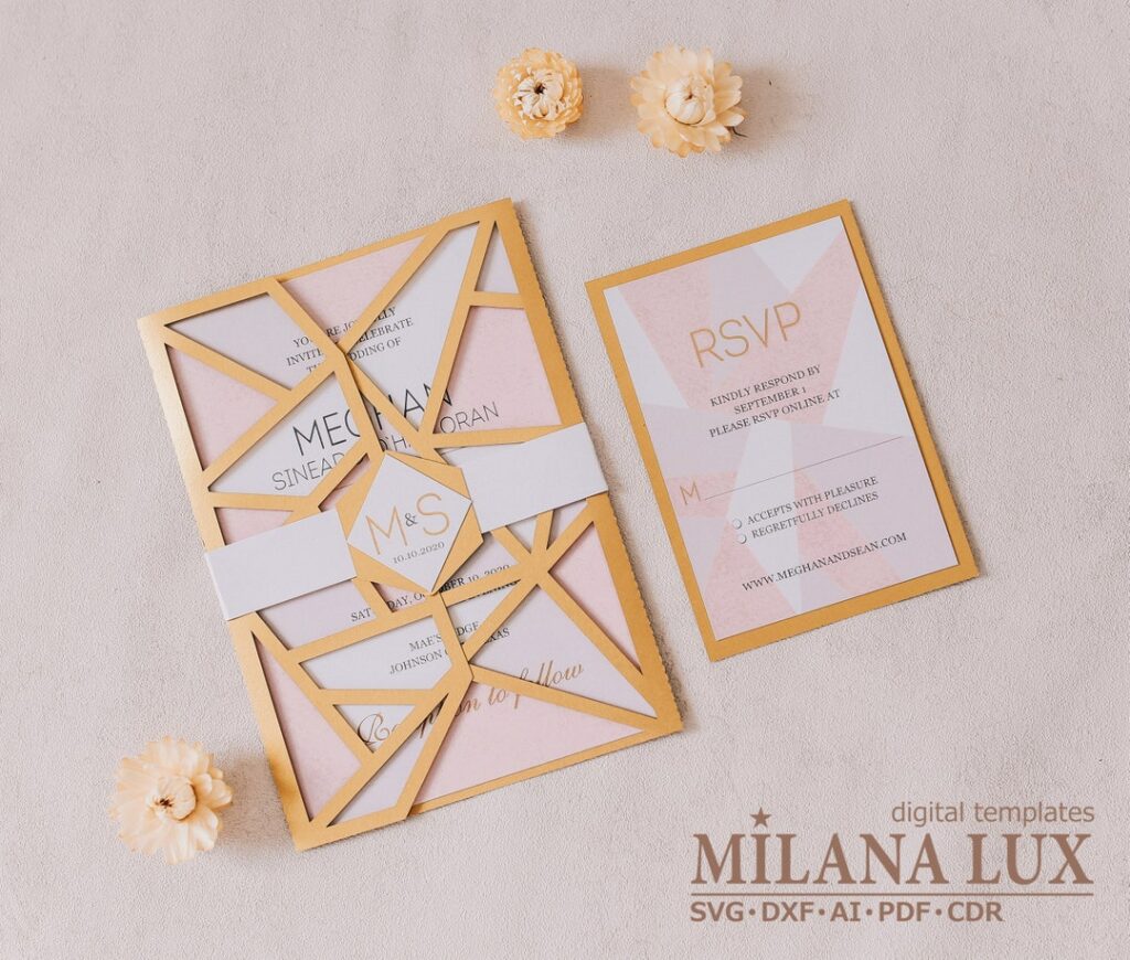 Stunning Cricut Wedding Invitations – Modern DIY Bride